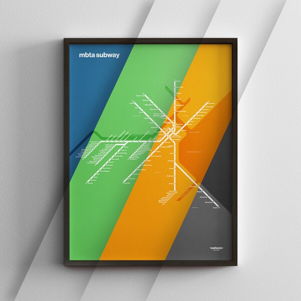 Boston Subway Digital Art - Etsy