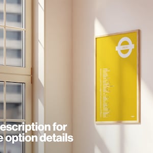 London Underground Circle Line Tube Map / Minimal Poster Print / Subway ...