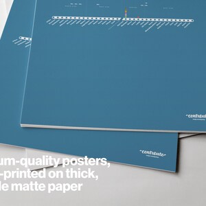 Chicago L Blue Line Map / CTA Train / Minimal Poster Print / Subway ...