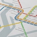DC Metro Map / Washington DC / Minimal Poster Print / Subway Style Wall ...