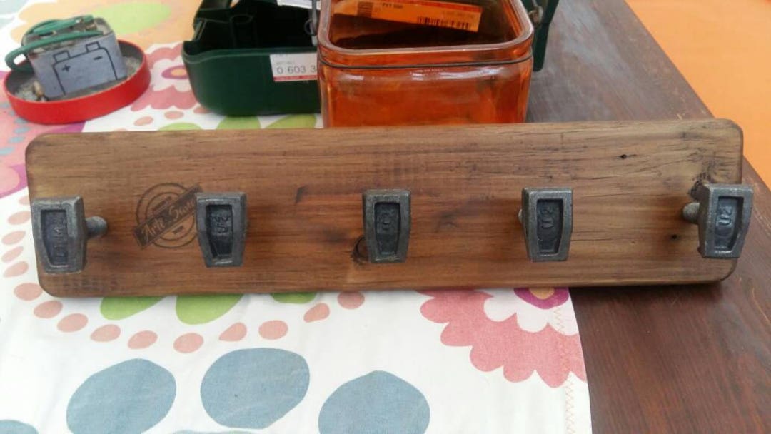 Industrial Wall-mounted Coat Rack - Etsy