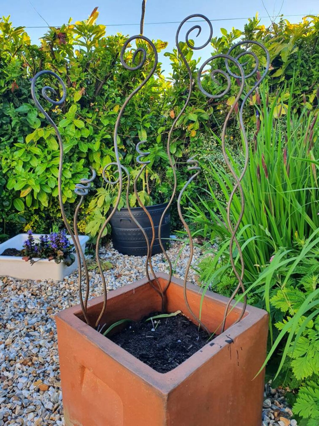 Hand Forged Steel Garden Art Work - Etsy