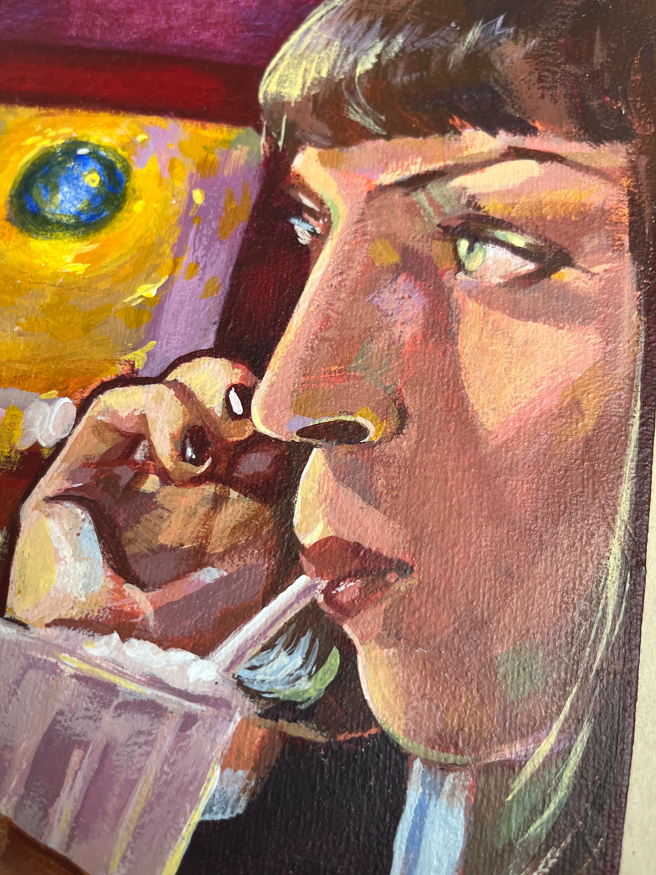 Pulp Fiction Milkshake original Painting - Etsy