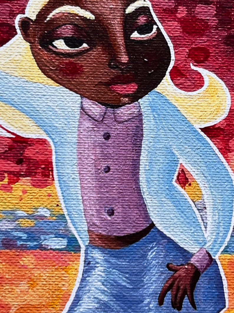 Dijonay Jones on the Beach art Print - Etsy