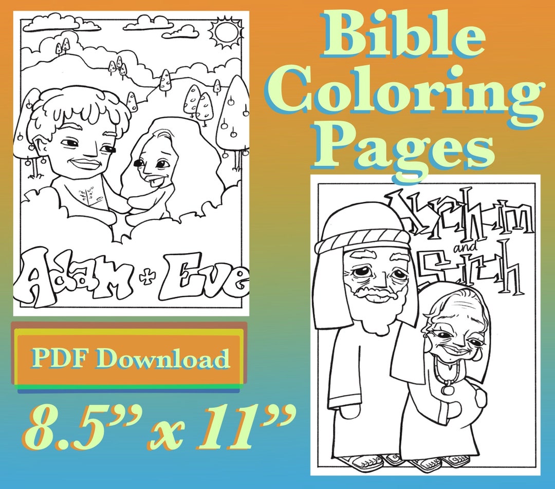 Bible Coloring Pages From Genesis- Kids and Adult Coloring- Sunday ...