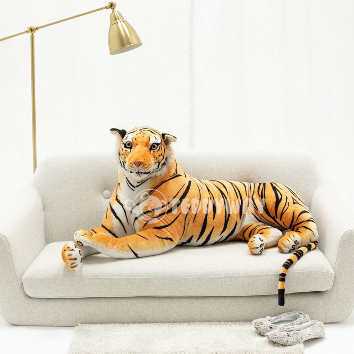 Giant Stuffed Tiger Big Stuffed Tiger Pink Pink Huge Plush | Etsy