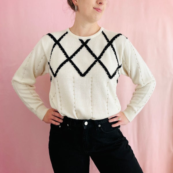 Diamond Sweater - Etsy