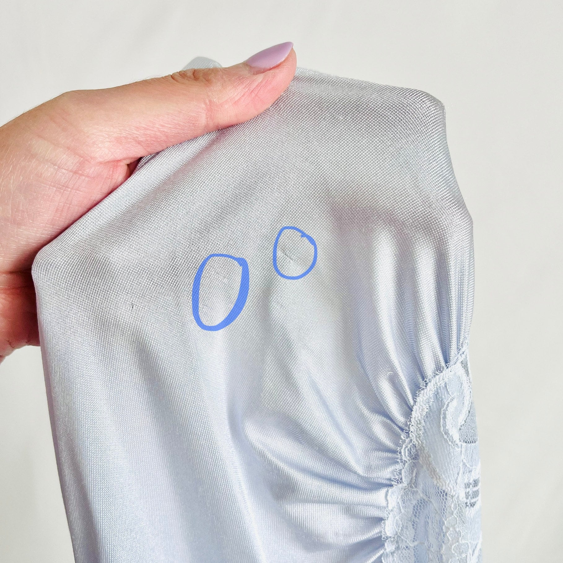 Vintage Light Blue Lace Satin Slip Dress Size Medium - Etsy