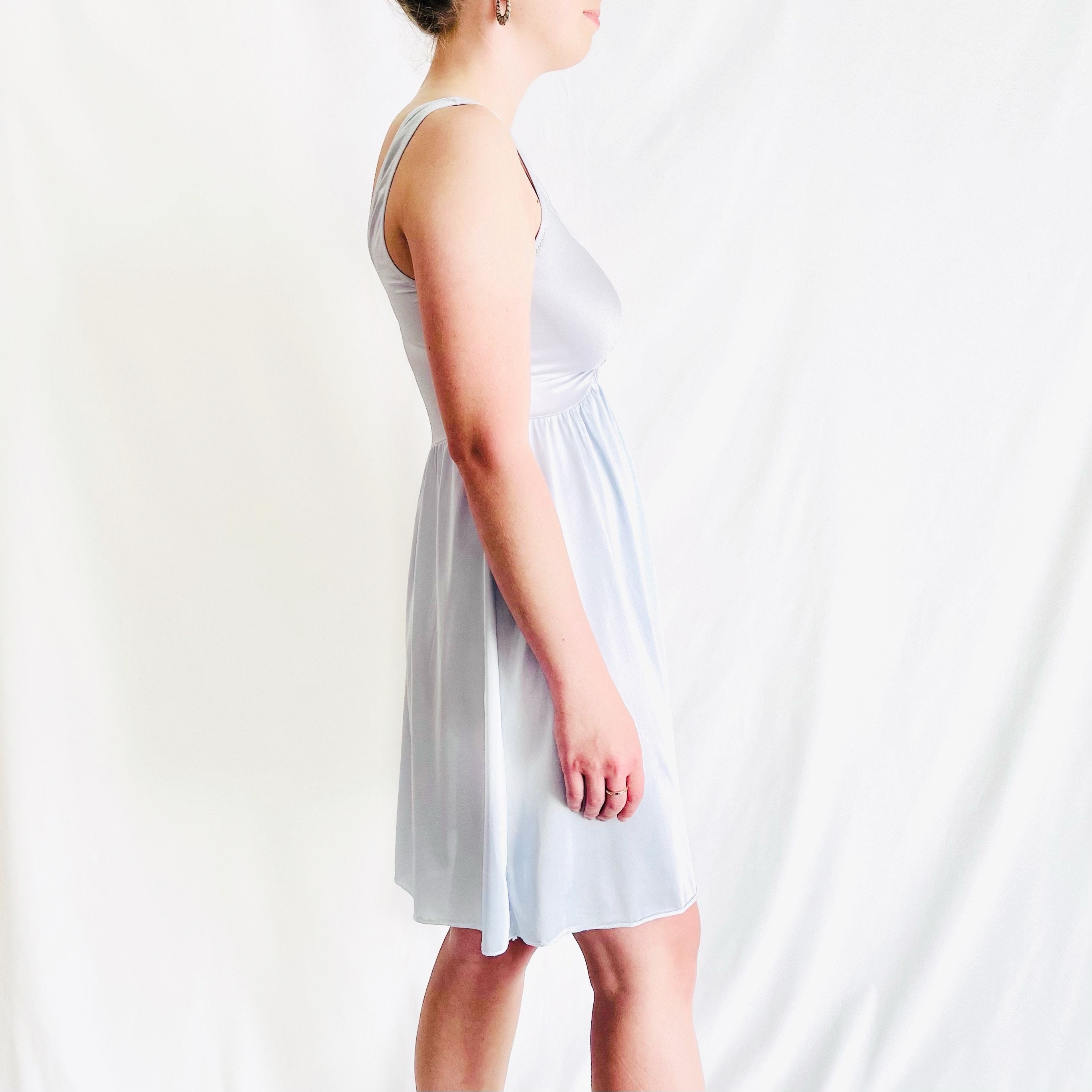 Vintage Light Blue Lace Satin Slip Dress Size Medium - Etsy