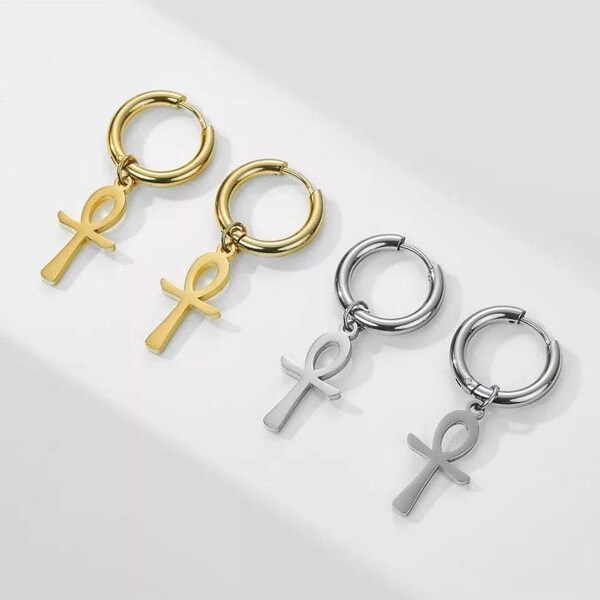 Ankh Earrings - Etsy