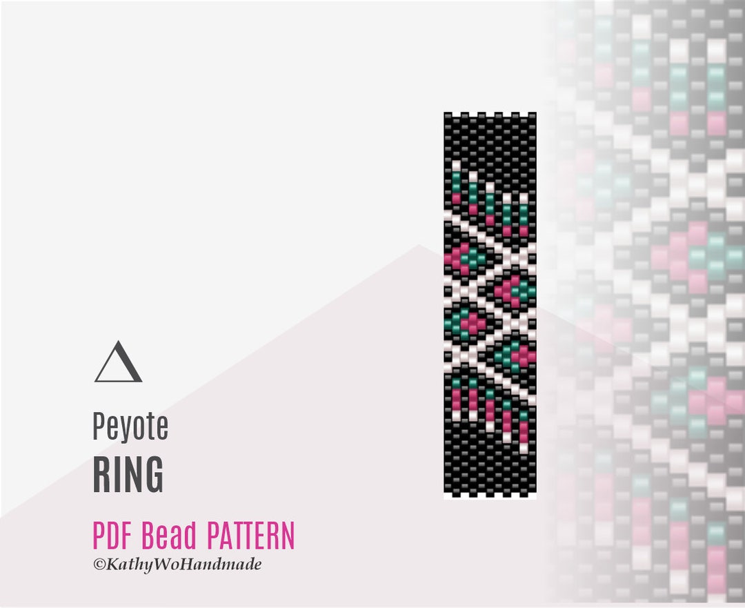 Peyote Ring Pattern, Peyote Rings, Rings Pattern, Bead Rings Patterns ...