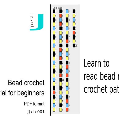 Beginners Learn Bead Crochet Tutorial Bracelet Pattern Pdf - Etsy