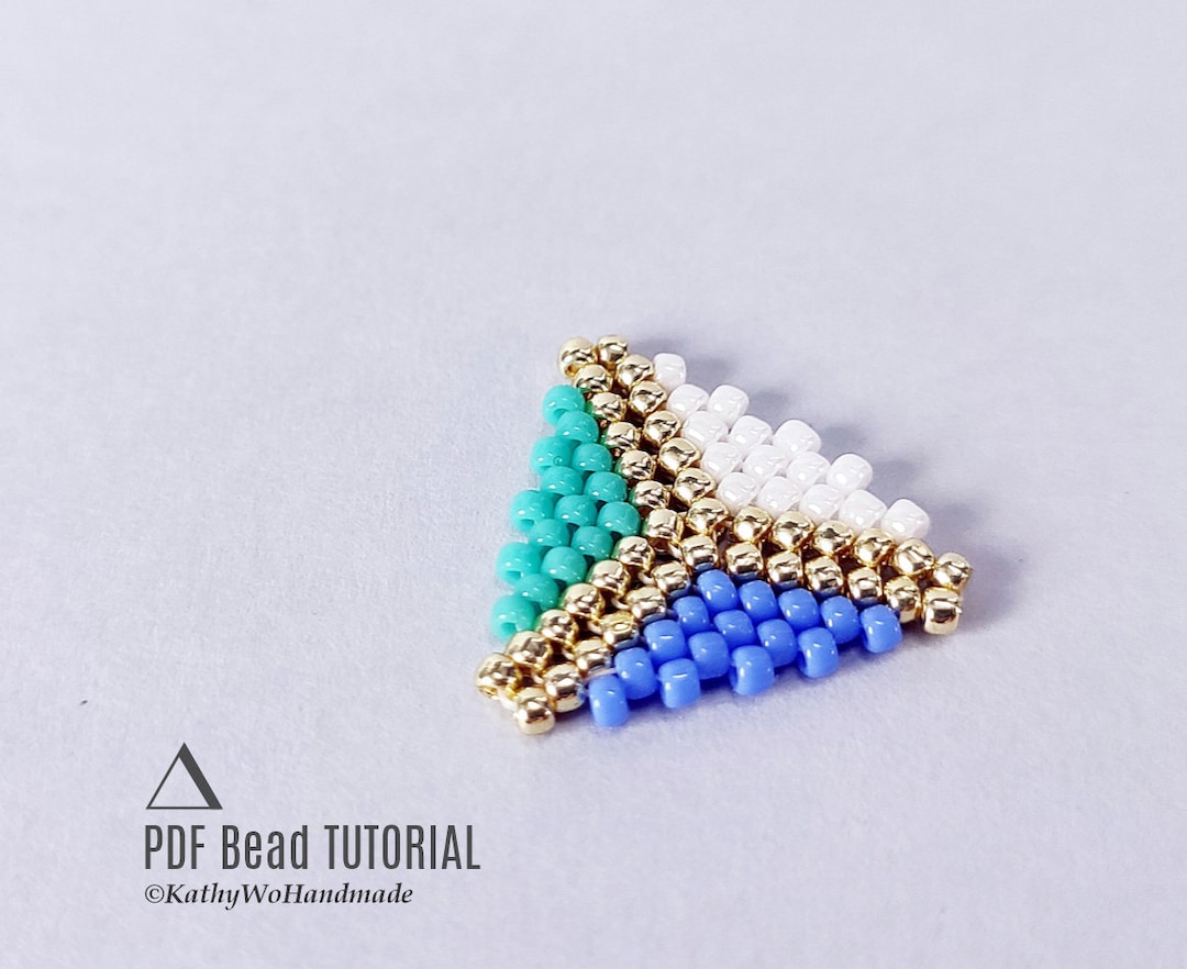 Beading Tutorial, Peyote Triangle, Bead Weaving, Peyotetriangle Pattern ...