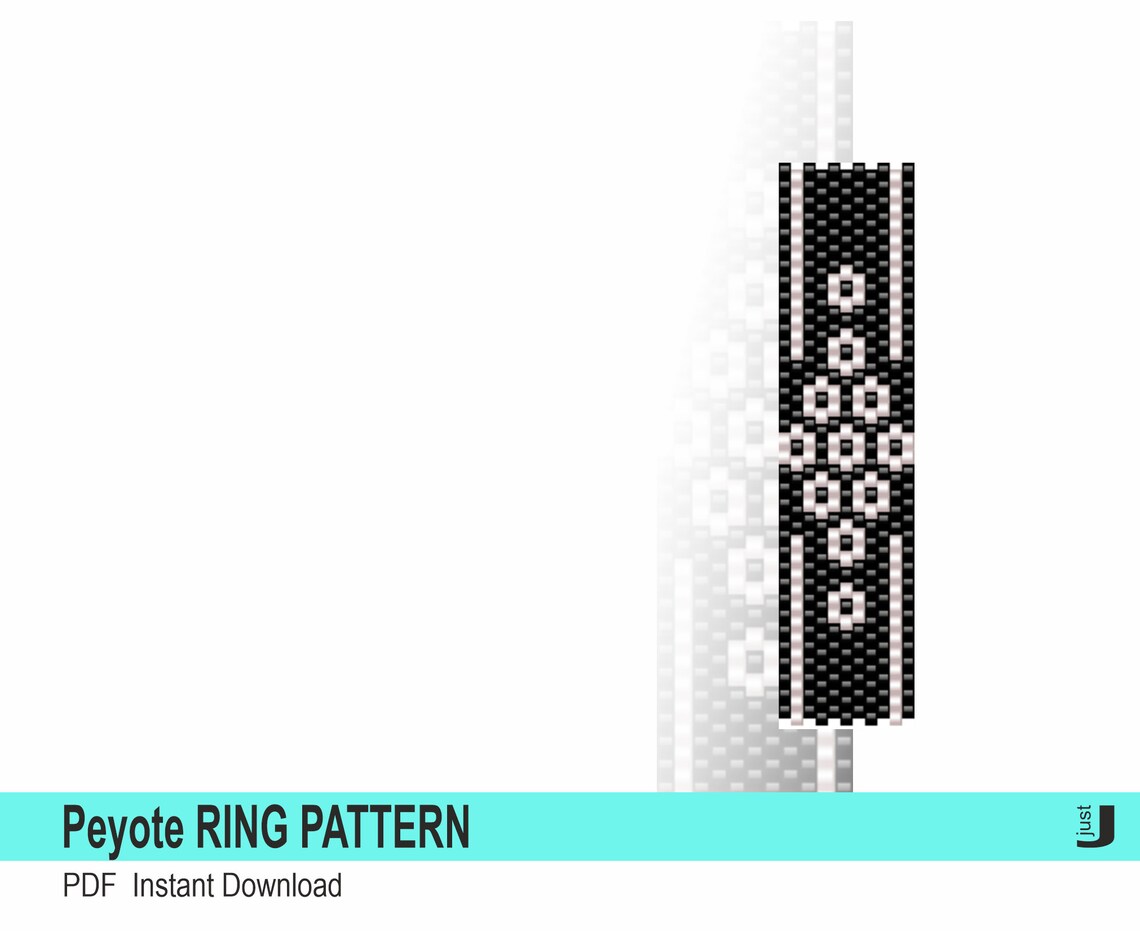 Peyote Ring Pattern Peyote Rings Rings Pattern Bead Rings - Etsy