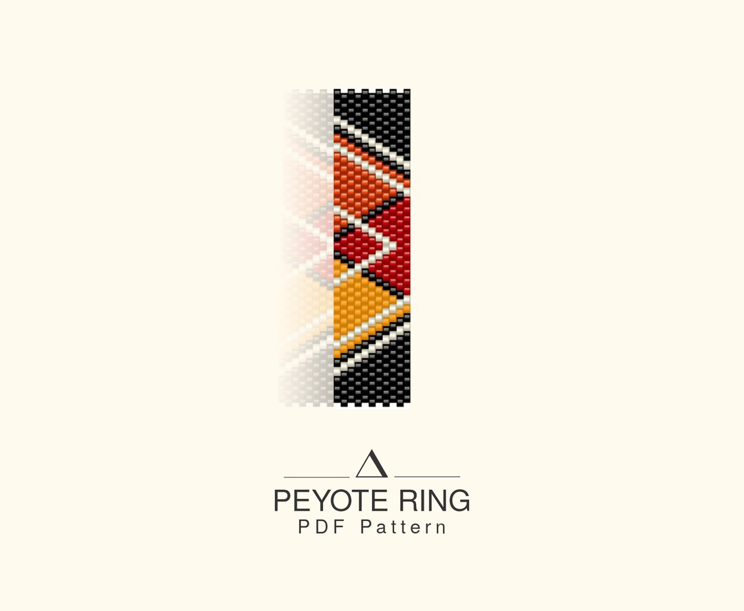 Peyote Ring Pattern Peyote Rings Ring Pattern Bead Ring - Etsy