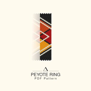 Peyote Ring Pattern Peyote Rings Ring Pattern Bead Ring - Etsy