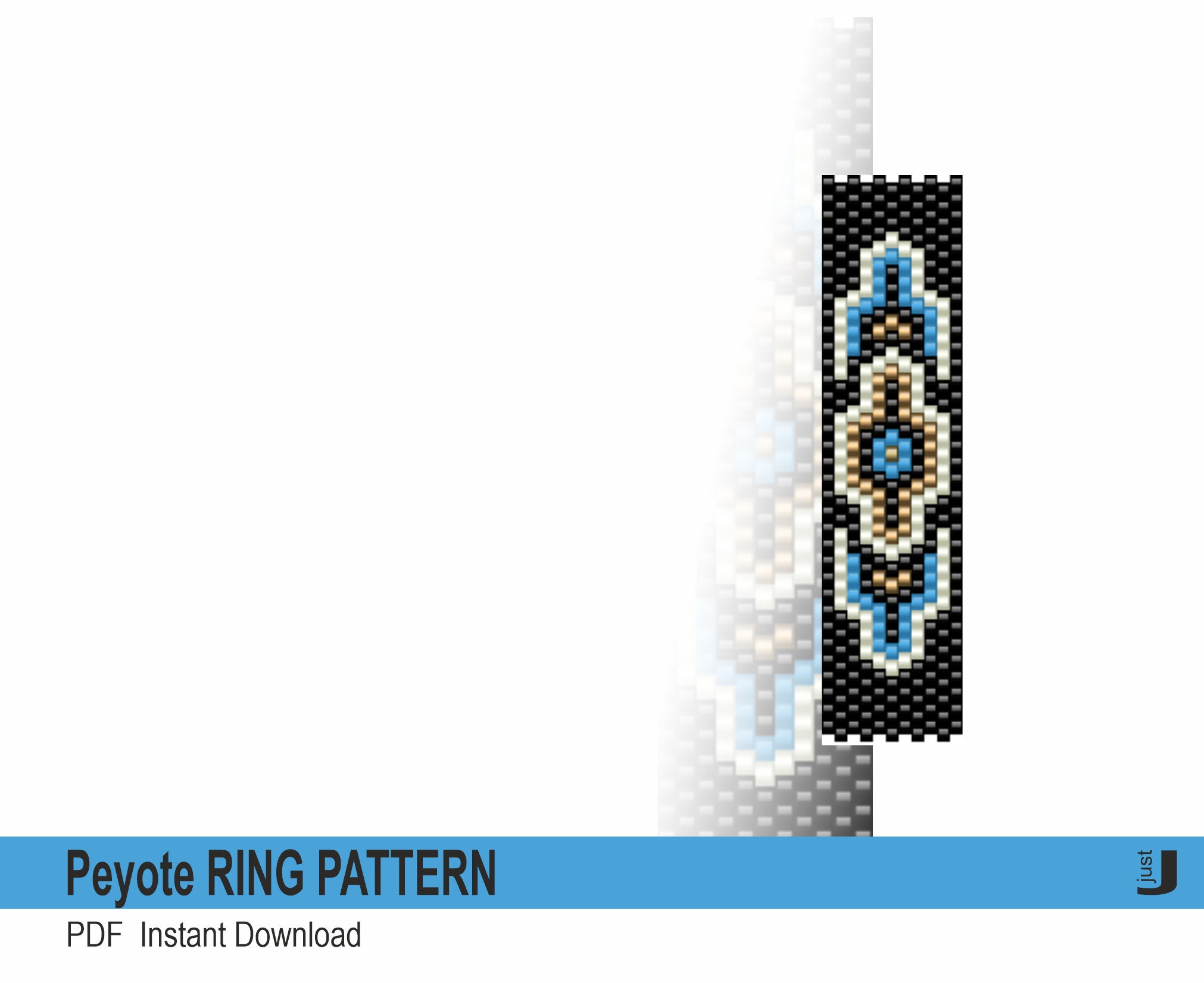 Peyote Ring Pattern Peyote Rings Rings Pattern Bead Rings - Etsy