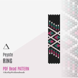 Peyote Ring Pattern, Peyote Rings, Rings Pattern, Bead Rings Patterns ...