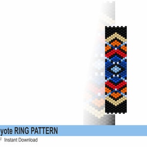 Peyote Ring Pattern Peyote Rings Rings Pattern Bead Rings - Etsy