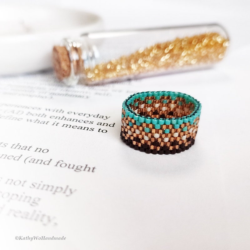 Seed Bead Ring - Etsy