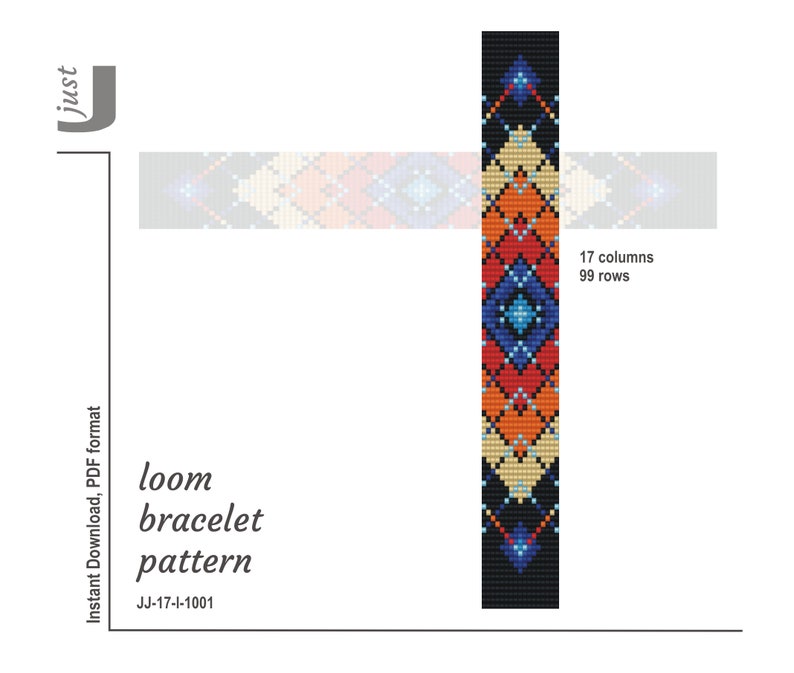 Bead Loom Pattern Native American Bracelet Loom Bracelet - Etsy