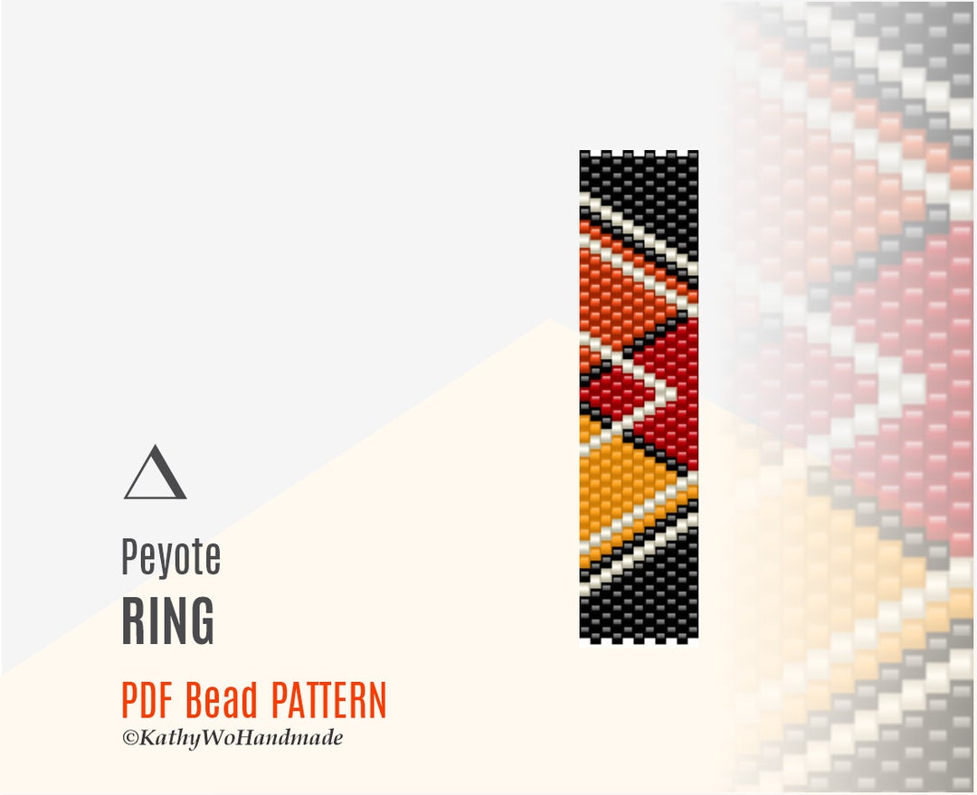 Peyote Ring Pattern, Peyote Rings, Ring Pattern, Bead Ring Patterns ...
