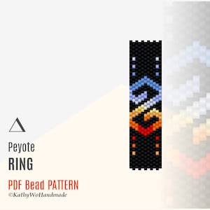 Peyote Ring Pattern, Rings Patterns, Beaded Rings, Beading Pattern ...