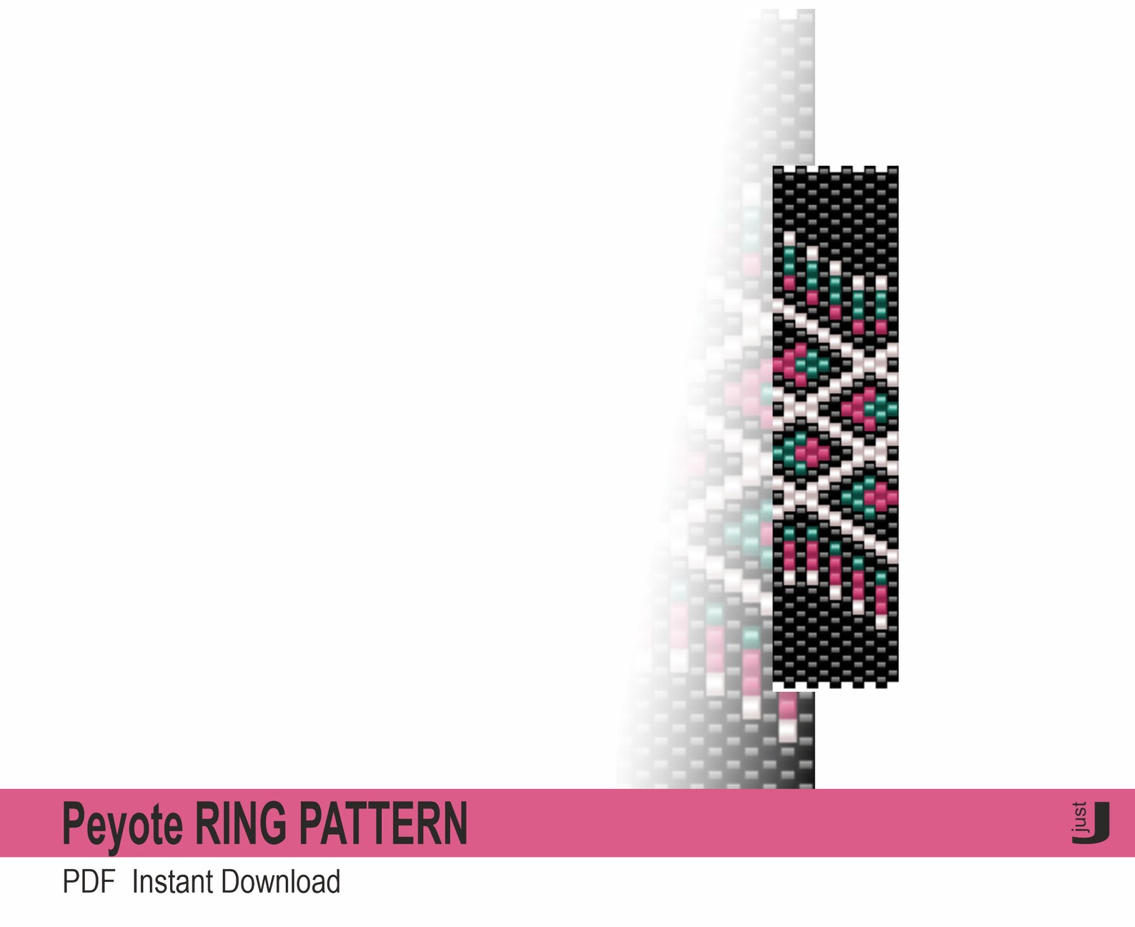 Peyote Ring Pattern Peyote Rings Rings Pattern Bead Rings | Etsy