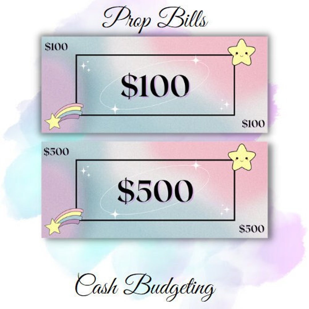 Prop Bills Set Cute Star Design 12ct - Etsy