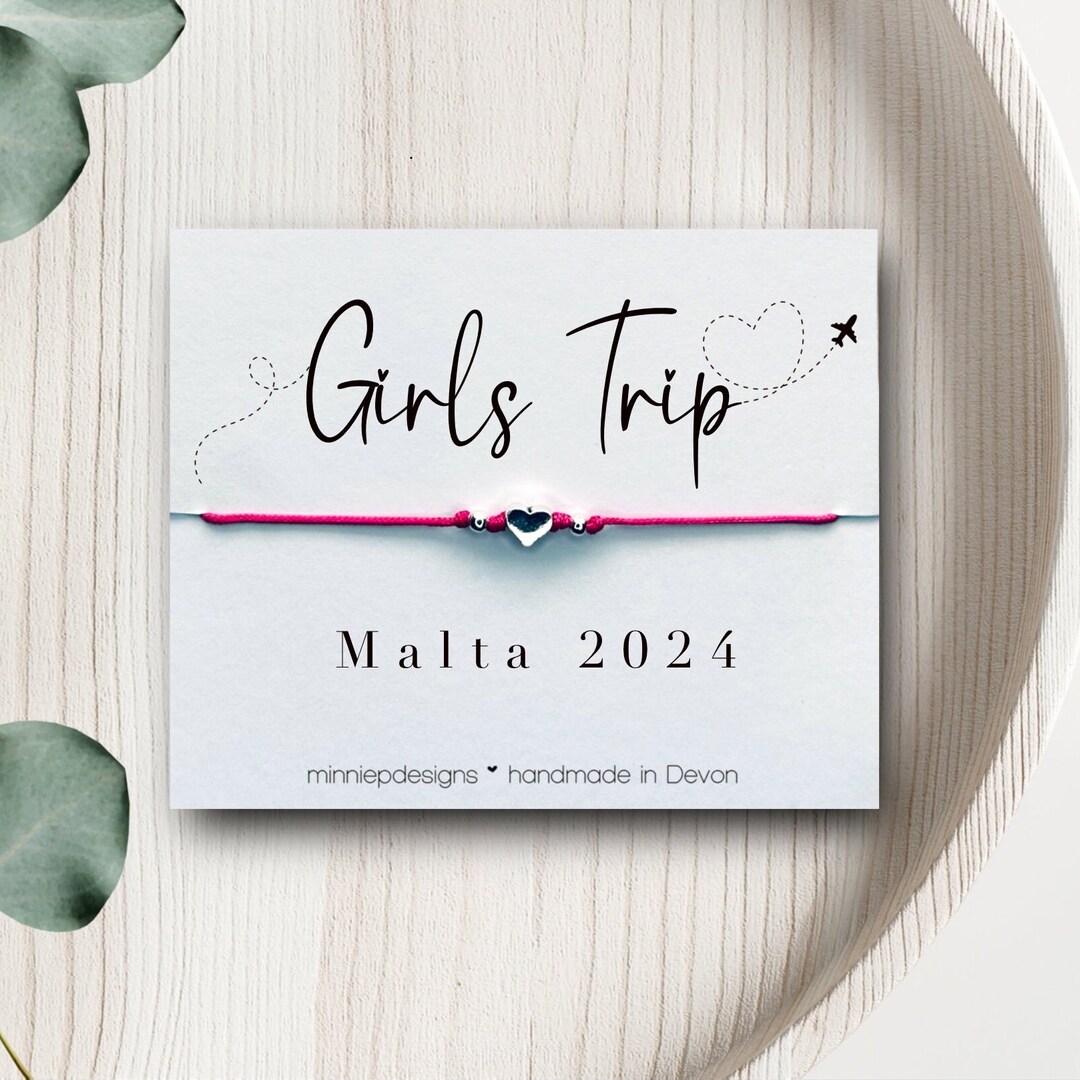 Girls Trip Cards | Girls Trip Favour | Girls Trip Bracelet | Girls Trip Gifts | Girls Weekend ...