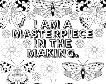 Masterpiece Coloring Book - Etsy