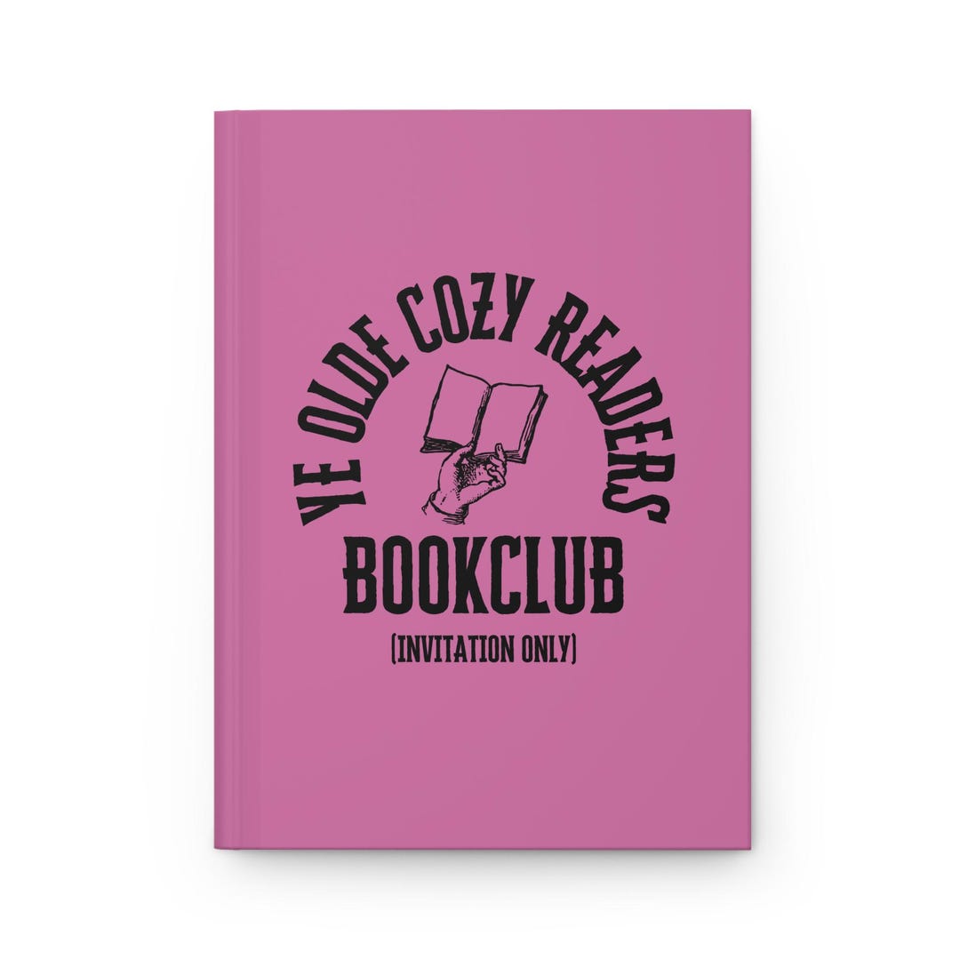 Cozy Book Readers Club Hardcover Journal, Matte Notebook, Journaling ...