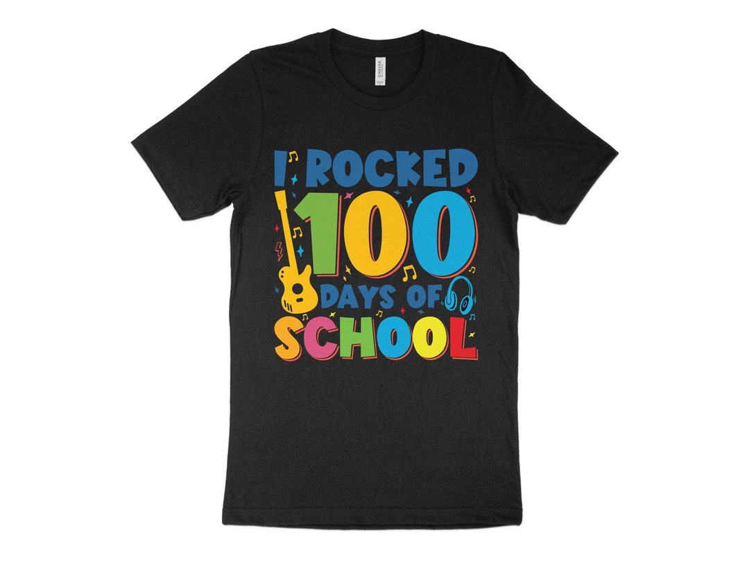 I Rocked 100 Days of School T-shirt - Etsy