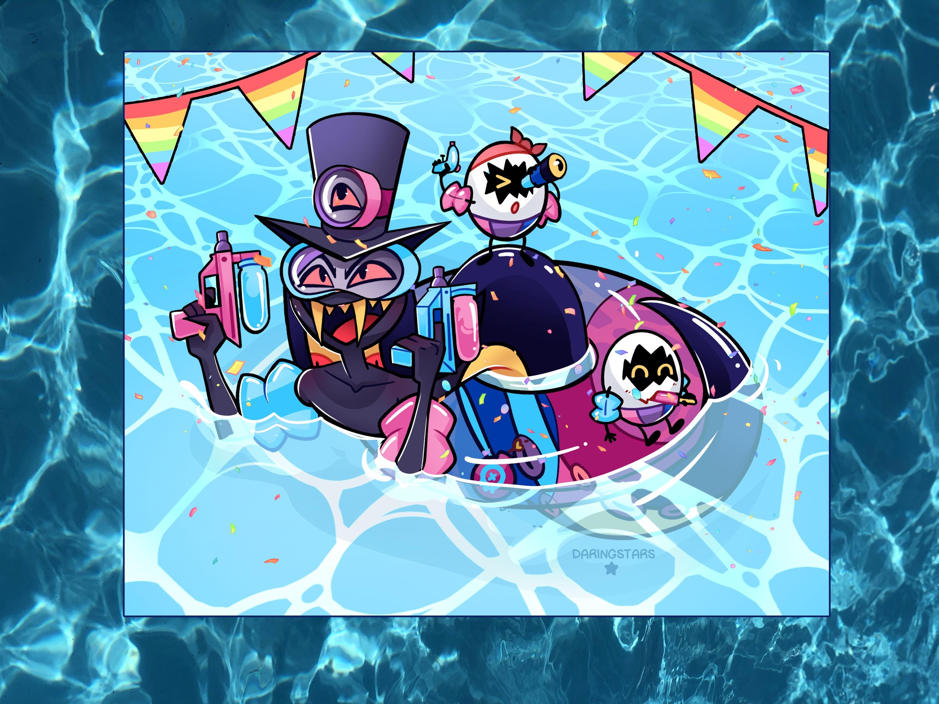 Hazbin Hotel Summer Pride Prints - Etsy