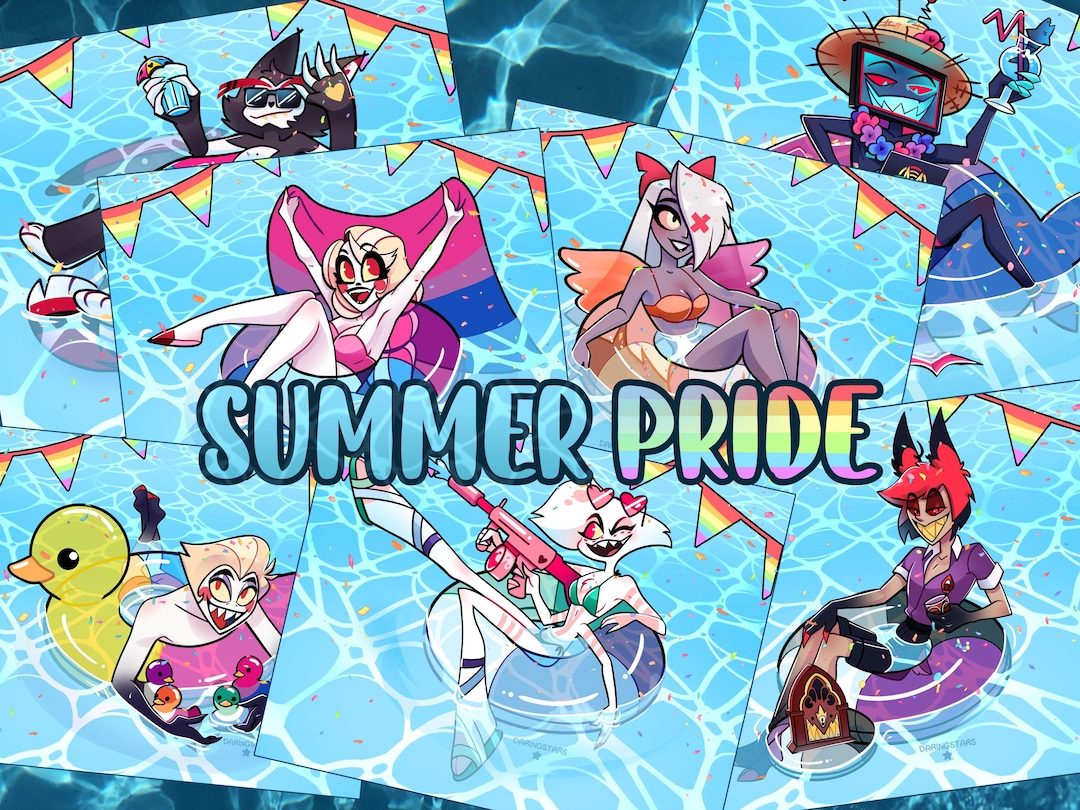 Hazbin Hotel Summer Pride Prints - Etsy
