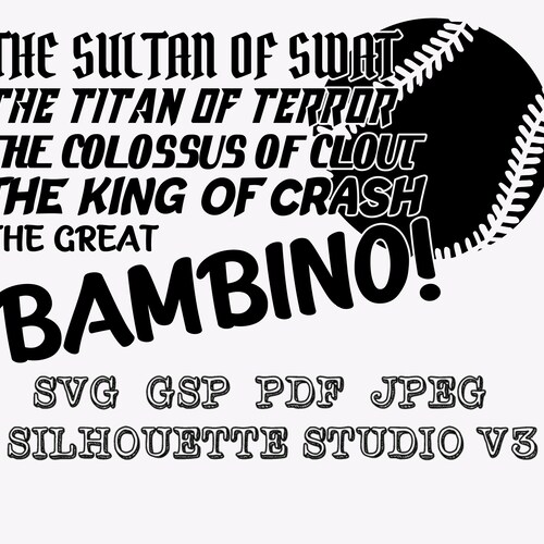 The Sandlot Forever Svg Pdf Jpeg Gsp Silhouette Studio for - Etsy