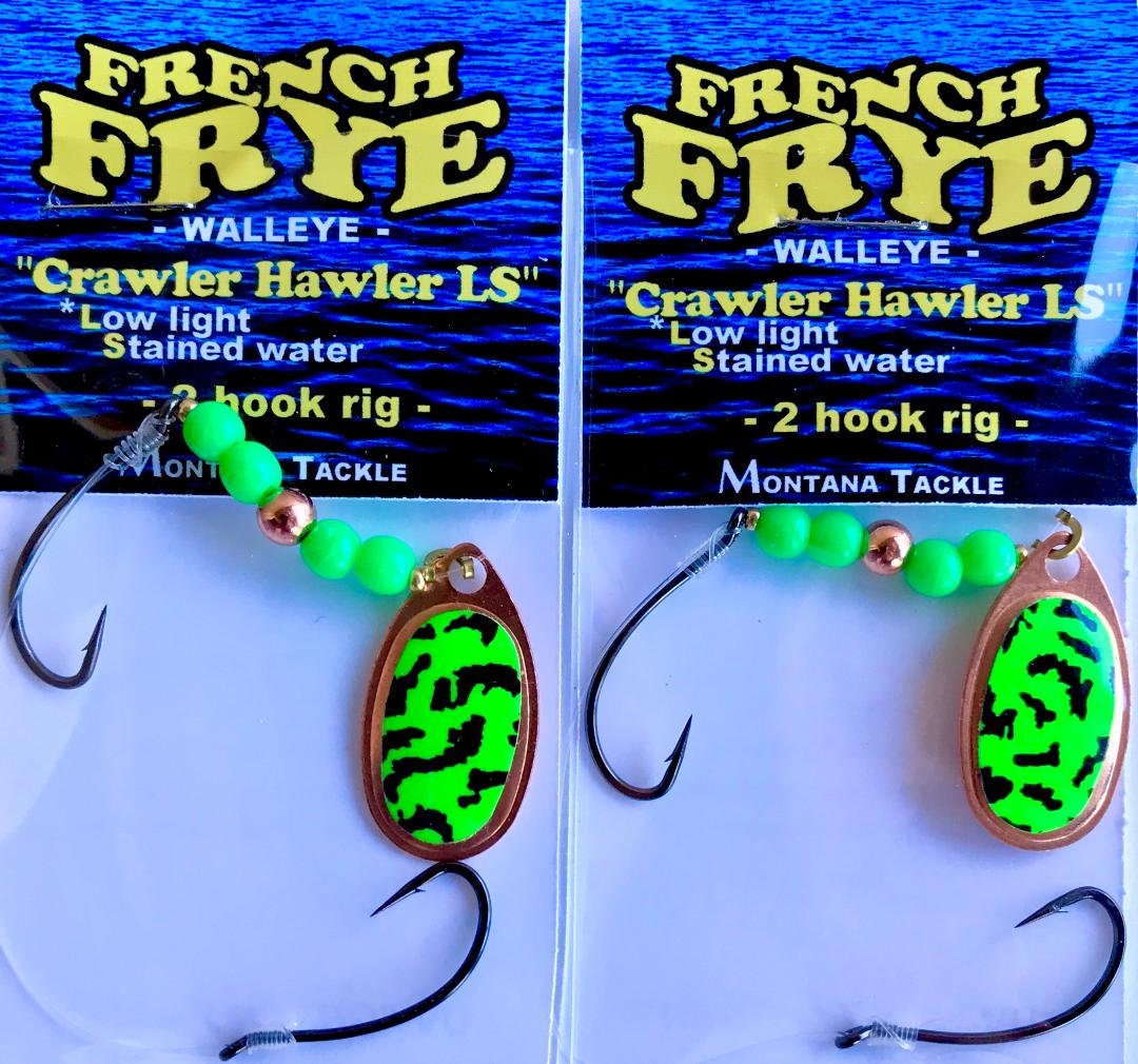 Walleye Rigs (2): Uv "green Tiger" - Etsy