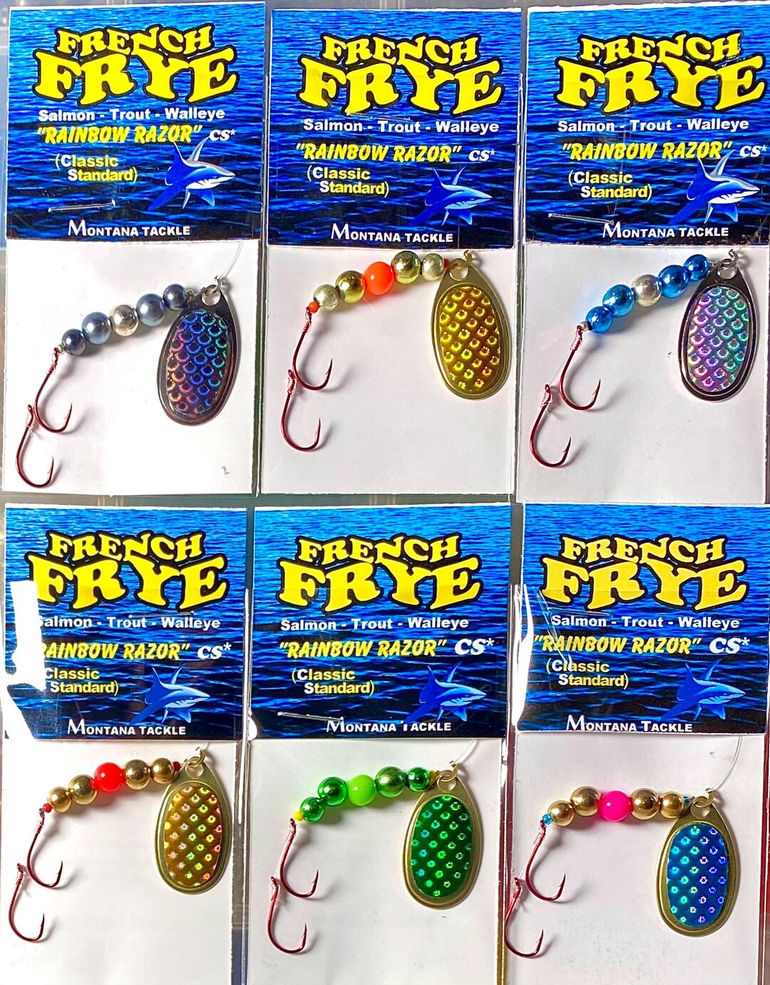 Trout Spinners (6): “RAZOR” ASSORTMENT - Etsy