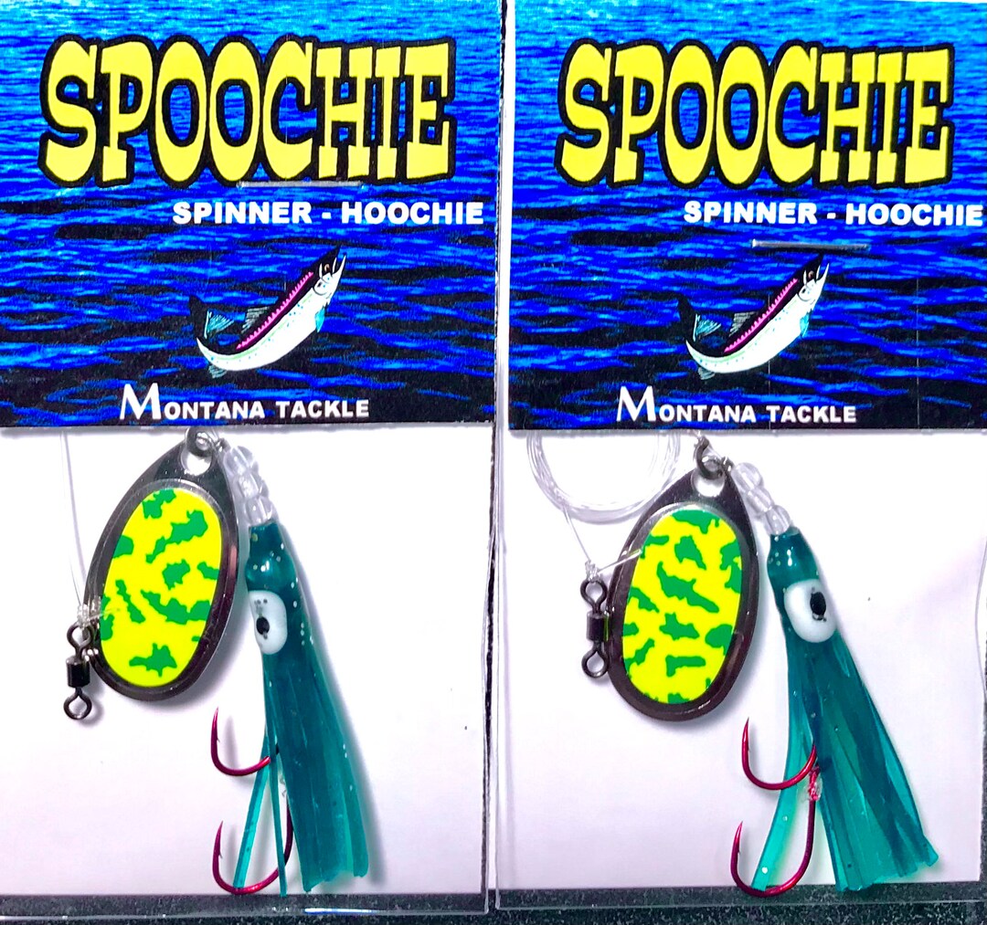 Kokanee Salmon Spinner Hoochies (2): Uv “TIGER EEL” - Etsy