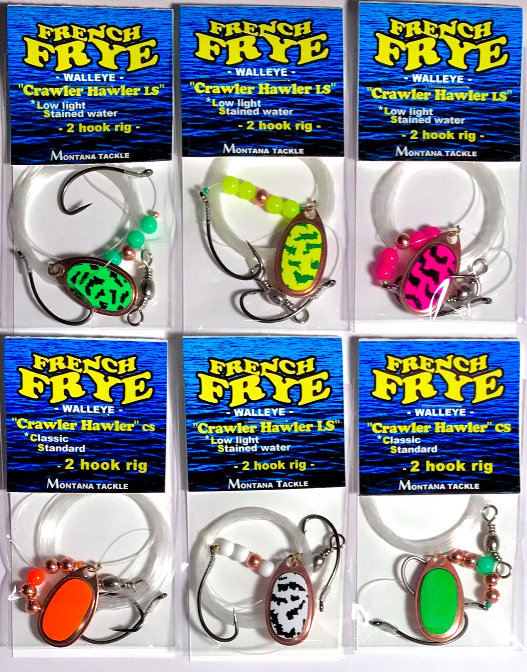 Walleye Rigs (6): “CRAWLER HAWLER” ASSORTMENT - Etsy