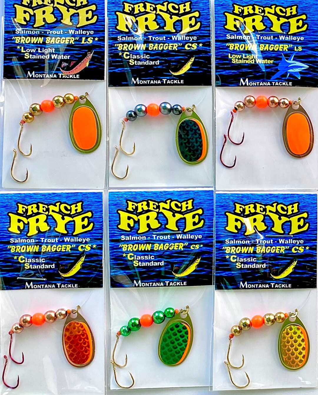 Trout Spinners (6): “BROWN BAGGER” ASSORTMENT - Etsy