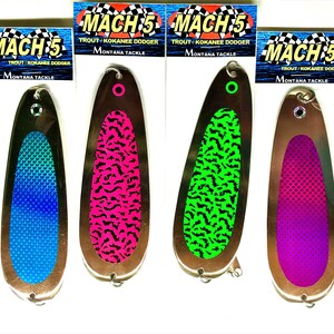 5.5-inch Trolling Dodger: Uv "green Tiger" - Etsy