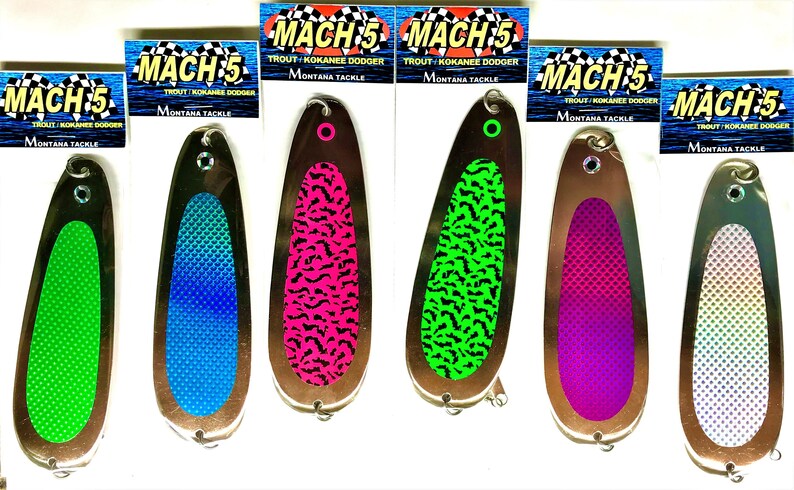 5.5-inch Trolling Dodger: Uv "green Tiger" - Etsy