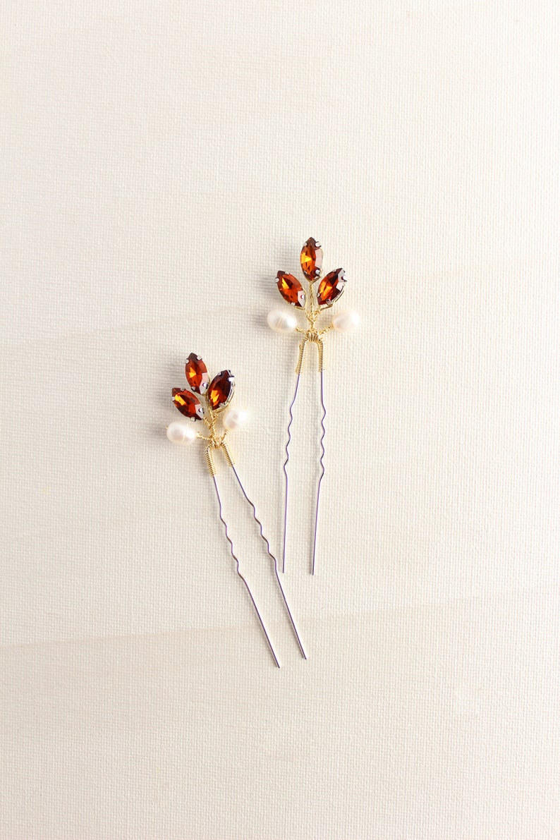 Small Hair Pins for Wedding Gold Bridal Hair Pins Rhinestone - Etsy