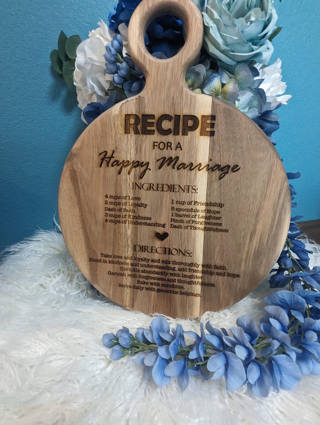 Recipe for a Happy Marriage - Etsy