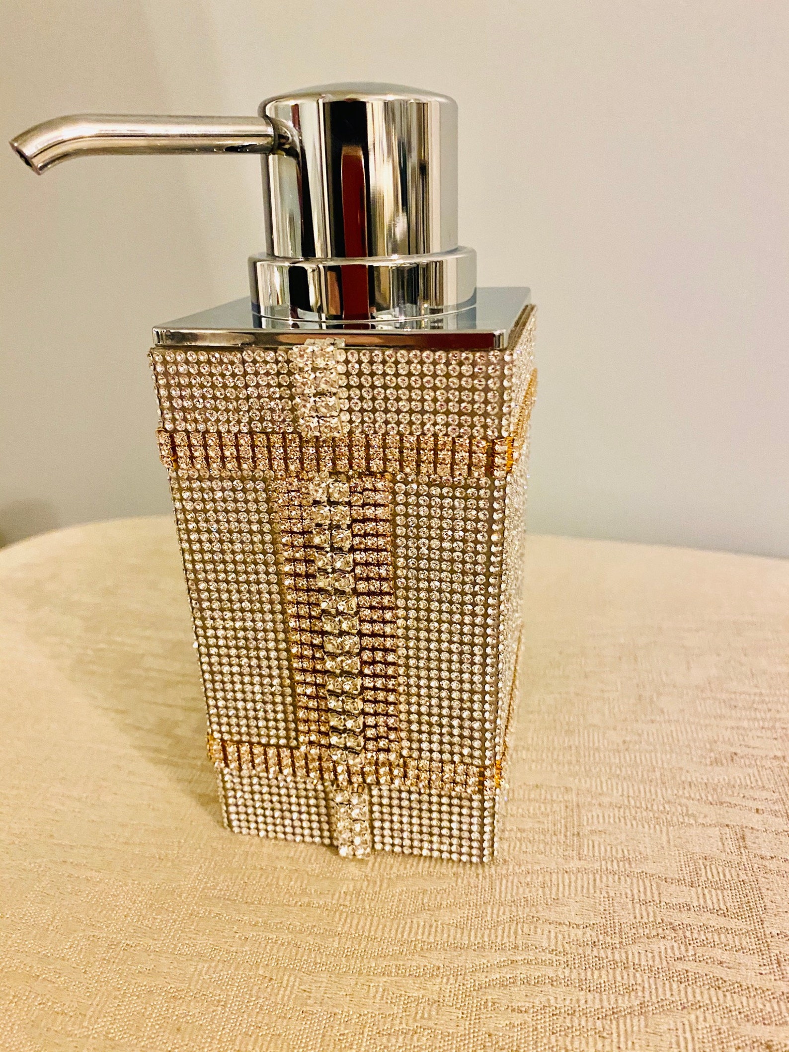 Rhinestone Crystal Liquid Soap Dispenser | Etsy