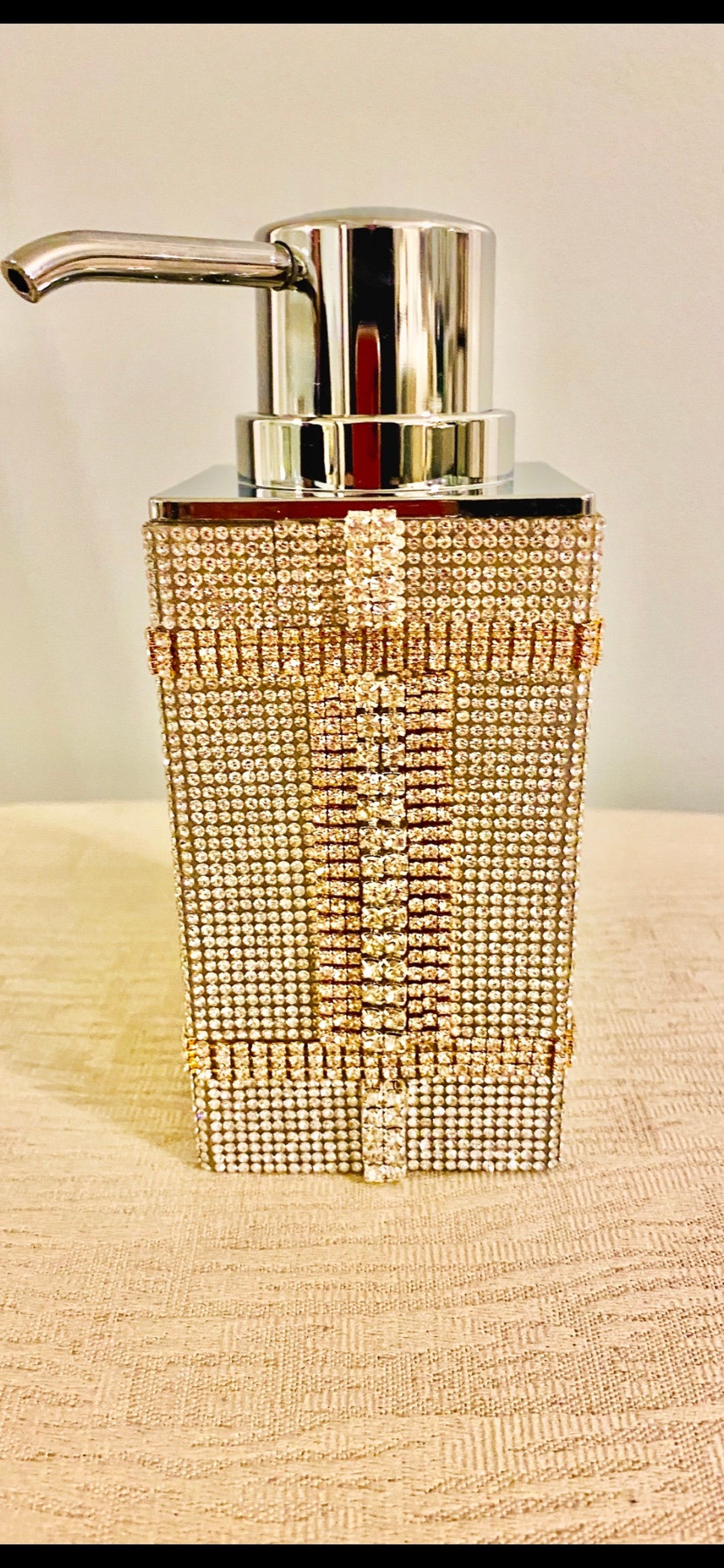 Rhinestone Crystal Liquid Soap Dispenser | Etsy