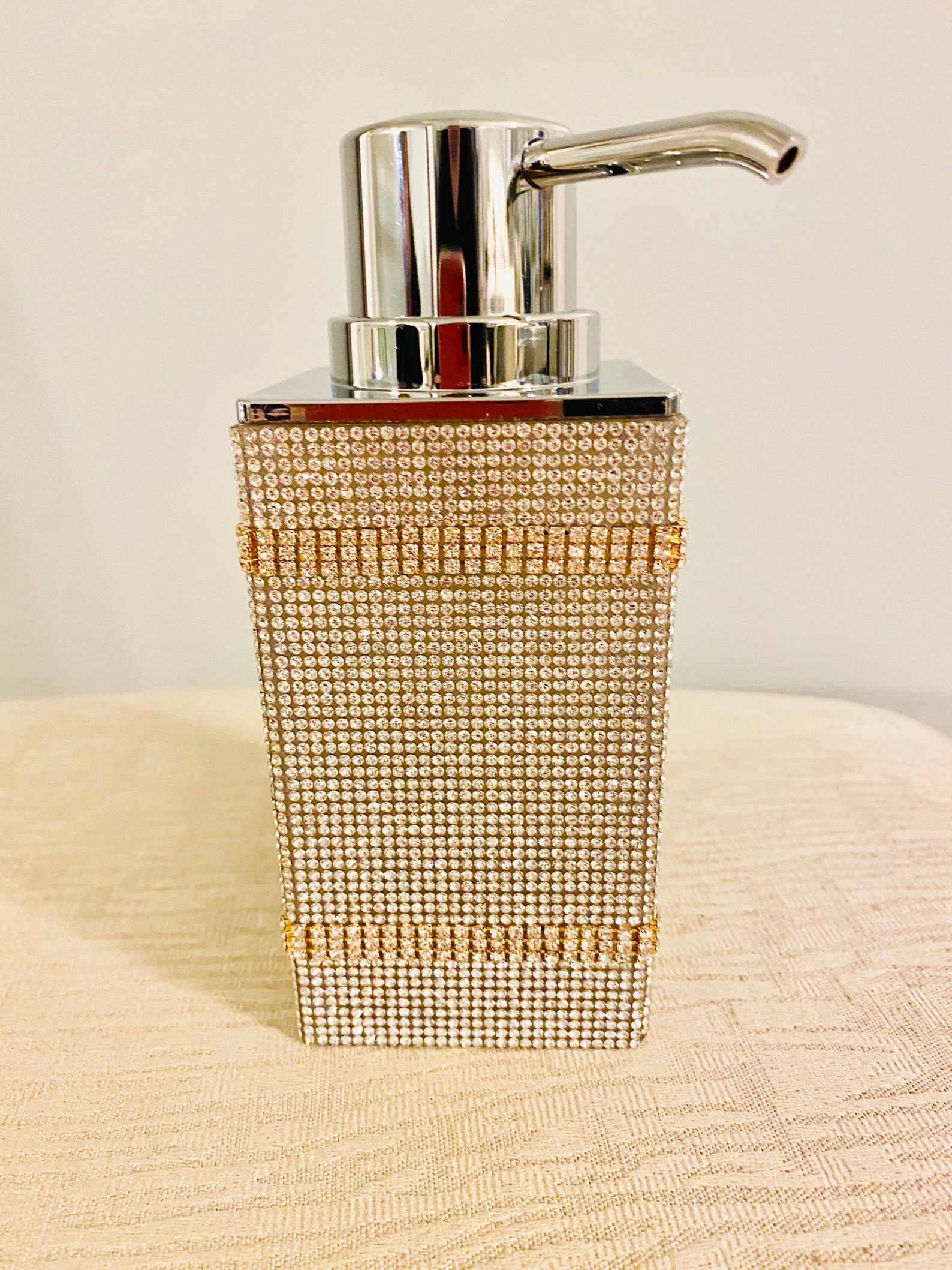 Rhinestone Crystal Liquid Soap Dispenser | Etsy