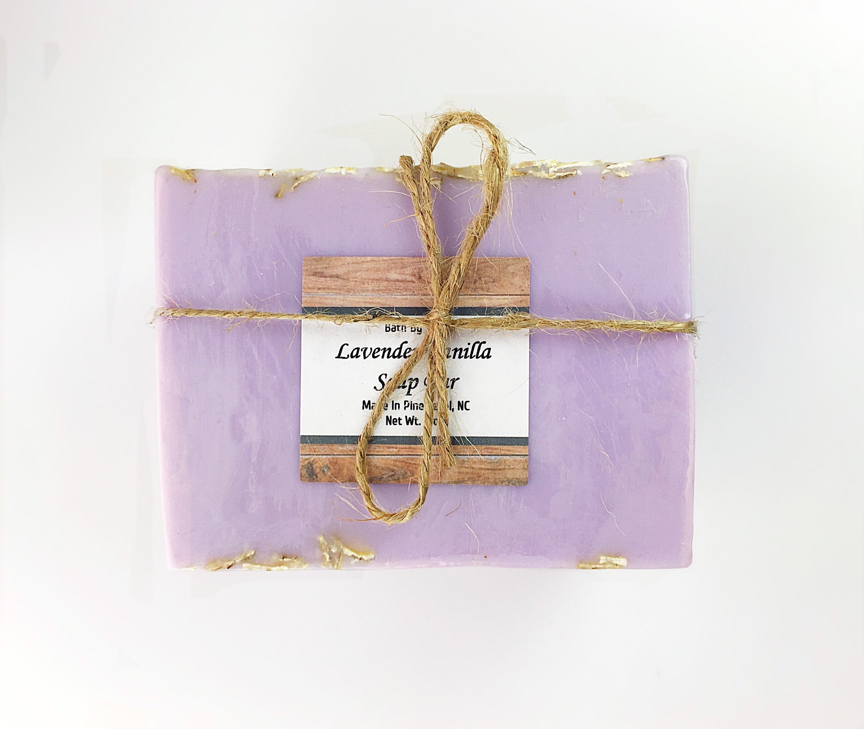 Handmade Lavender Vanilla Oatmeal Soap Bar