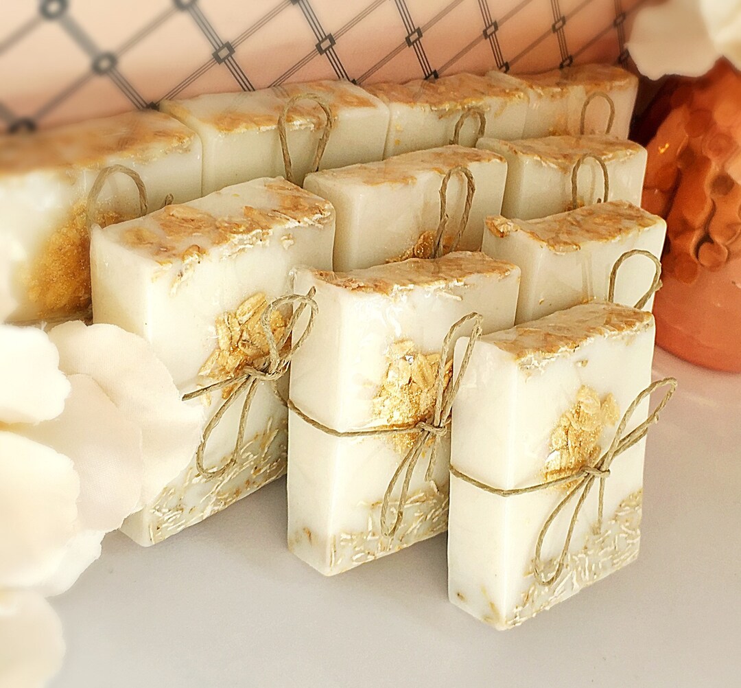 Gold Sparkle Soap Favors: Personalized Hemp Ribbon Soaps - Etsy